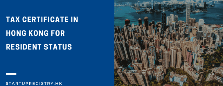 Tax Certificate in Hong Kong for Resident Status | startupregistry.hk